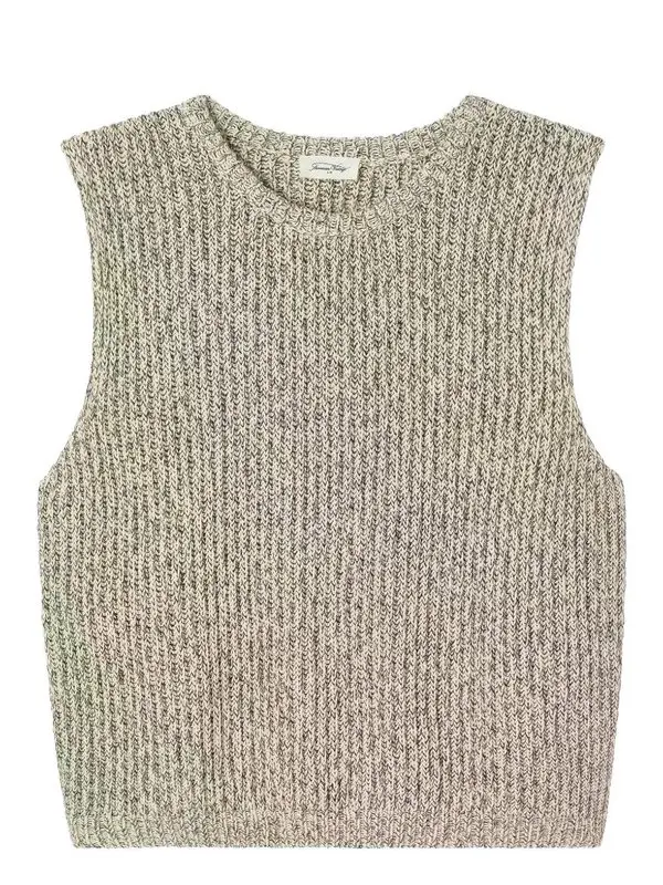 American Vintage Sleeveless Marled Sweater - Neutrals