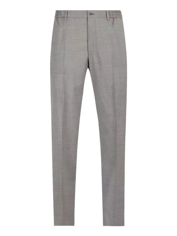 Tagliatore Elasticated-waistband Trousers - Grey