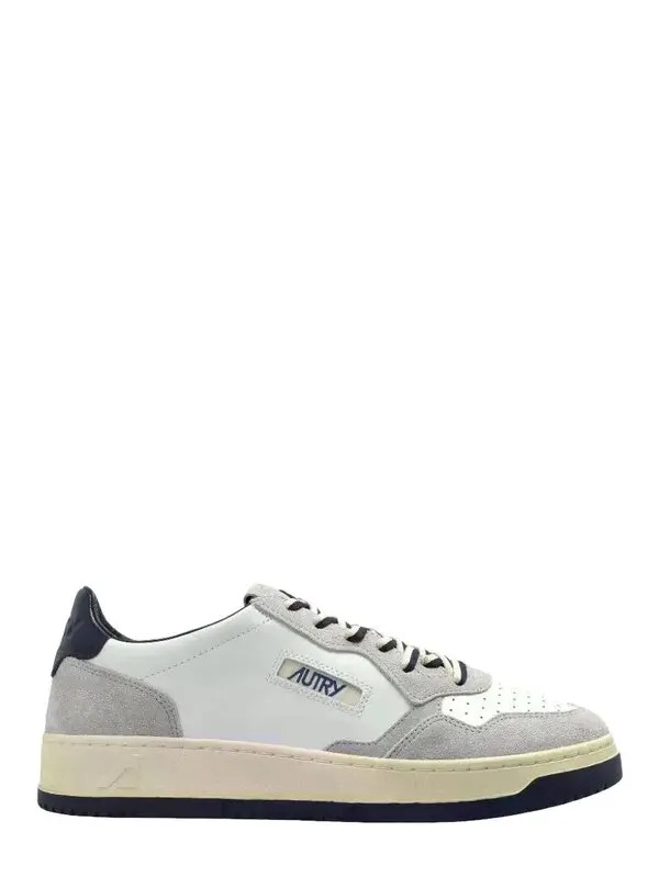 AUTRY Medalist Suede-panel Sneakers - White