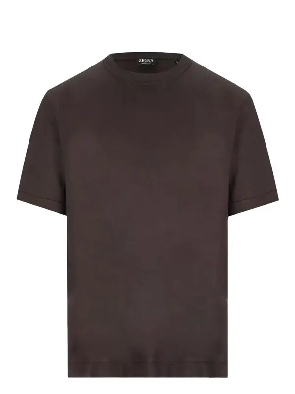 Zegna Crew-neck T-shirt - Brown