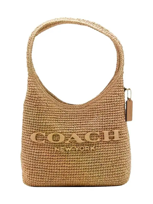 COACH Logo-lettering Shoulder Bag - Neutrals