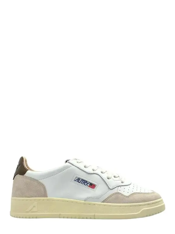 AUTRY Medalist Suede-panel Sneakers - White