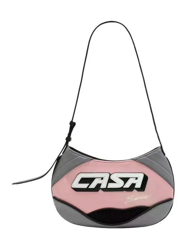 Casablanca Slim Biker Shoulder Bag - Pink