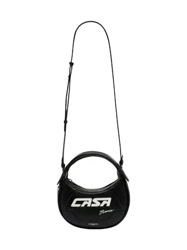 Casablanca Biker Shoulder Bag - Black