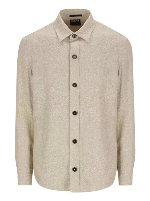 Zegna Long-sleeve Shirt - Neutrals