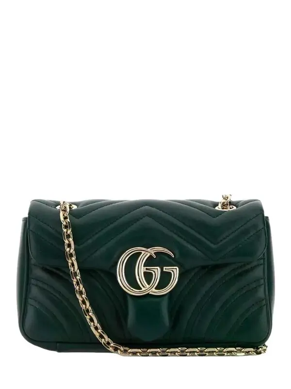 Gucci Gg Marmont Small Shoulder Bag - Green