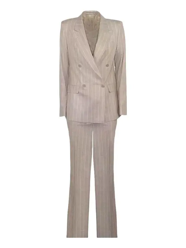 Tagliatore Pinstripe Double-breasted Suit - Neutrals