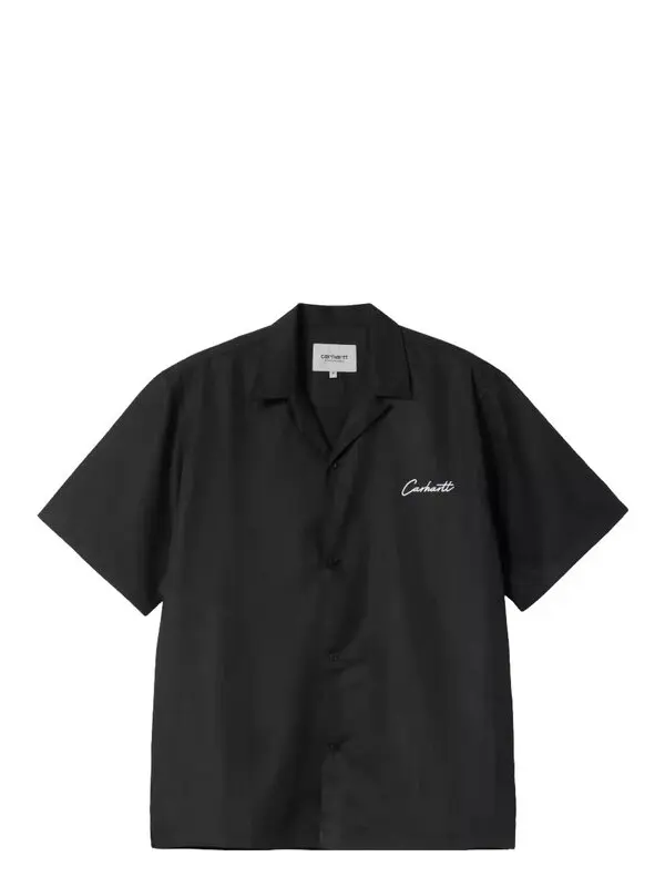 Carhartt Work In Progress Delray Logo-embroidered Shirt - Black