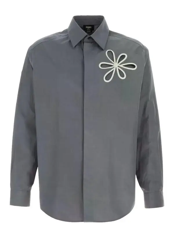 Fendi Long Sleeves Shirt - Grey