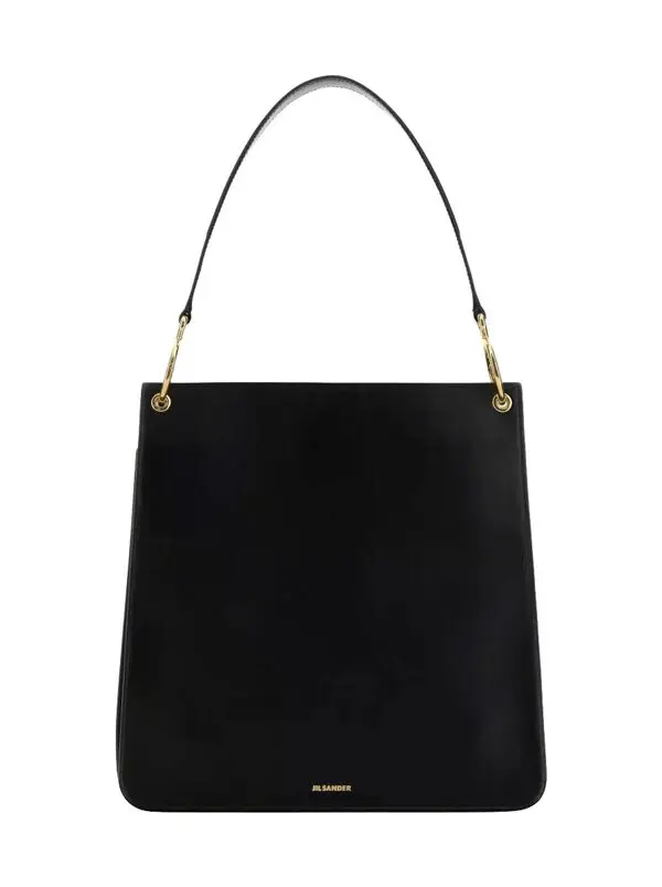 JIL SANDER Otto Leather Tote - Black