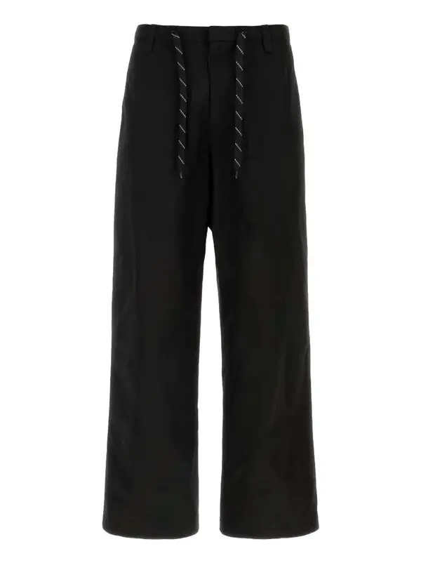 Balenciaga Wide-leg Drawstring Trousers - Black