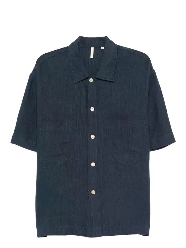 SUNFLOWER Adam Short-sleeve Shirt - Blue