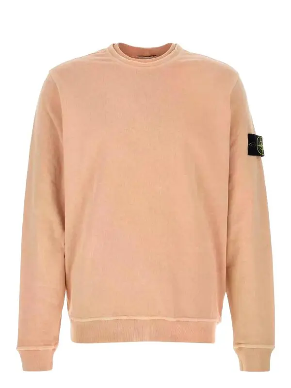 Stone Island Logo-patch Effect Sweater - Orange