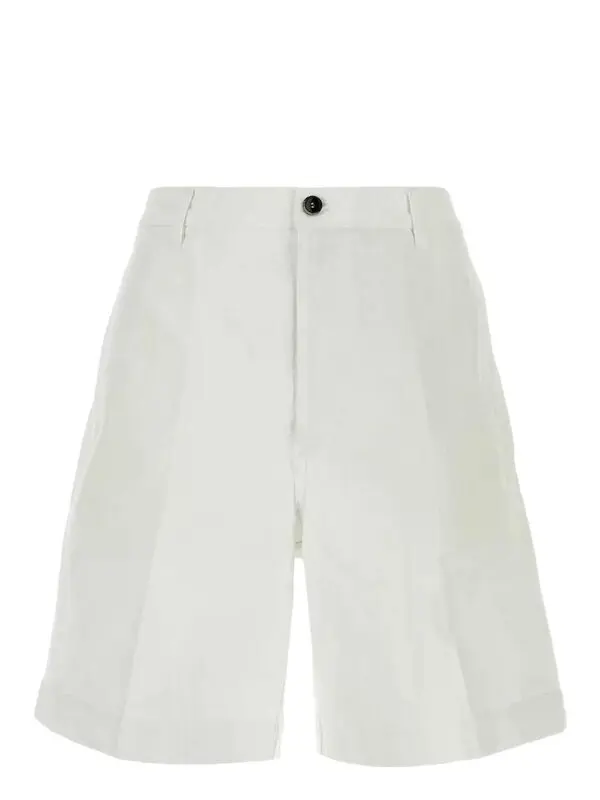 NINE:INTHE:MORNING Otto Belt-loop Shorts - White