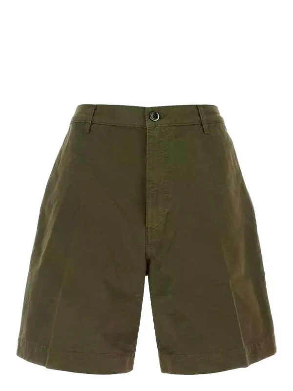 NINE:INTHE:MORNING Otto Belt-loop Shorts - Green