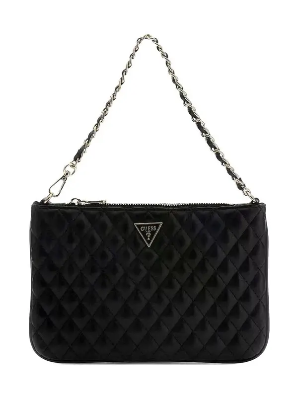 Guess Quilted Shoulder Bag - Black