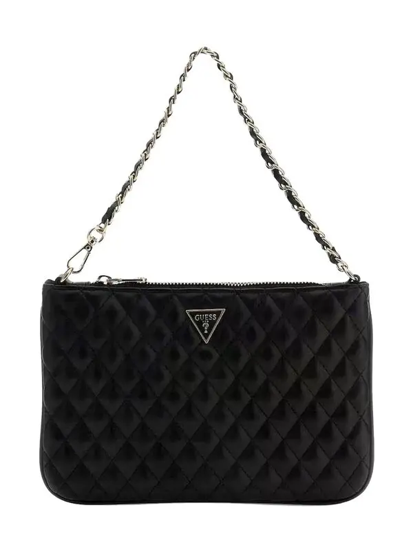 Guess Quilted Shoulder Bag - Black