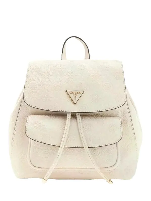 Guess Cresidia Embossed Backpack - White