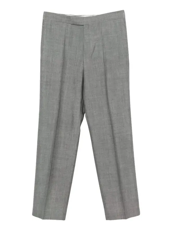 SAPIO Pressed-crease Mohair Trousers - Grey