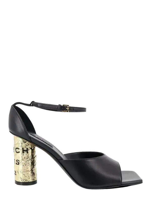 Givenchy Tape-heel Leather Sandals - Black