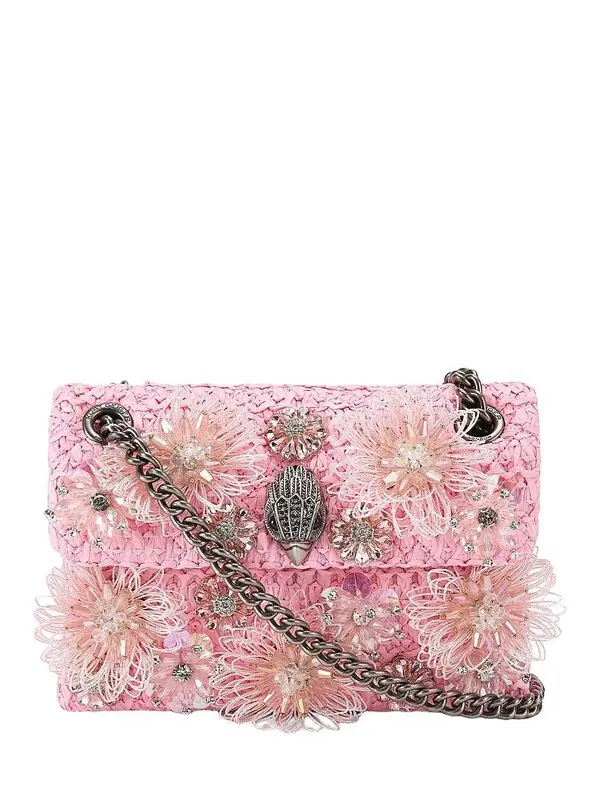 Kurt Geiger Kensington Mini Woven Convertible Crossbody - Pink