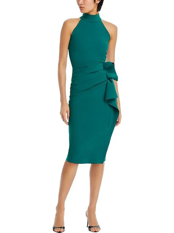 Chiara Boni La Petite Robe Gudrum Ruffled Sheath Dress - Jade