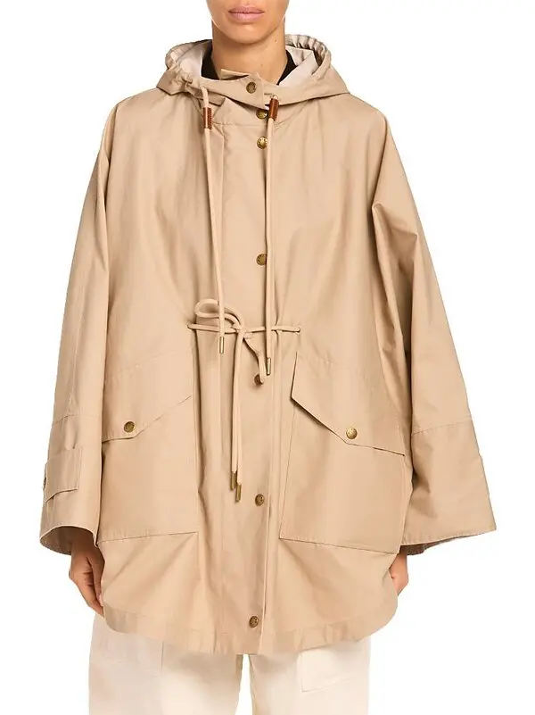 Moncler Brunnera Long Parka - Rust