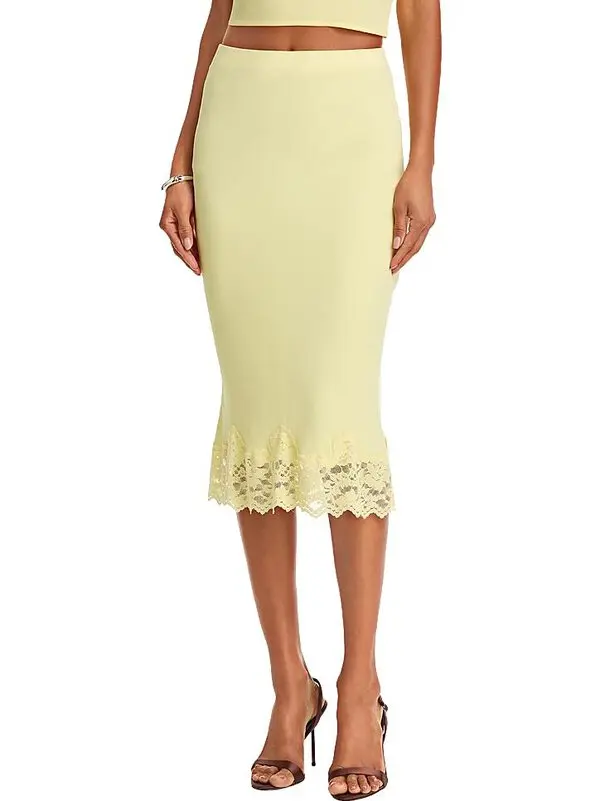 Generation Love Virgo Lace Combo Skirt - Banana