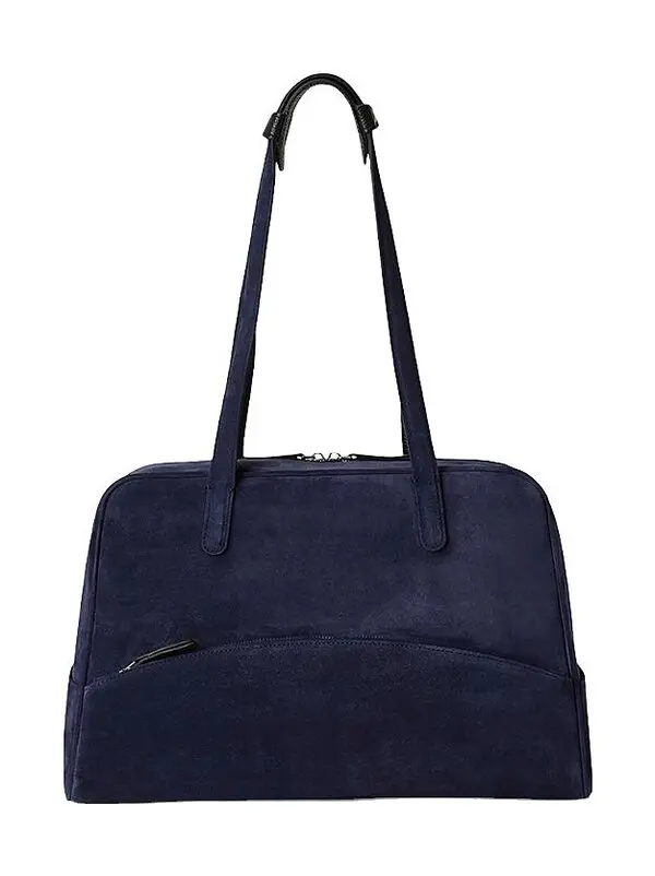 BY BANOO Core Collection 12 Hour Leather Duffle Bag - Mid Silver
