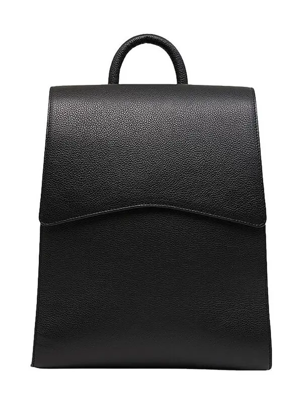 BY BANOO Core Collection City Leather Backpack - Black Silver
