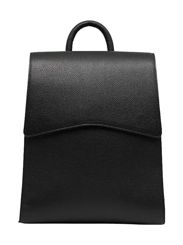 BY BANOO Core Collection City Leather Backpack - Black/gold