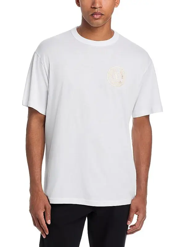 Versace Cotton Jersey Tee - White/gold