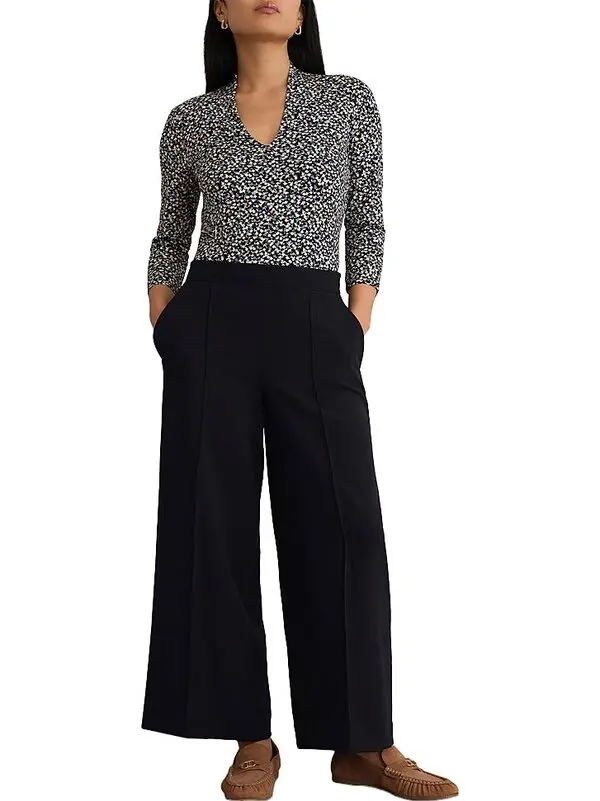 HOBBS LONDON Eva Crop Trousers - Navy