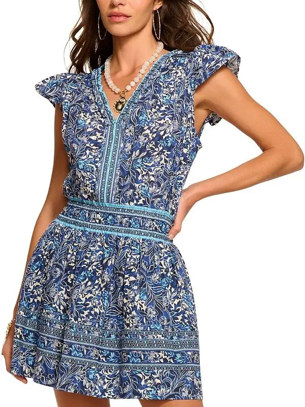 Ramy Brook Tahlia Printed Dress - Navy Floral