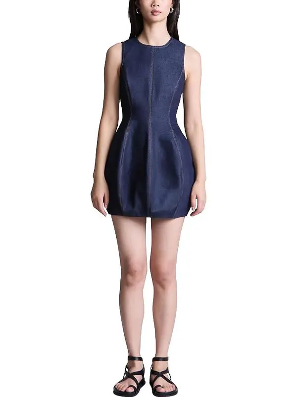 Bcbgmaxazria Piper Denim Mini Dress - Raw Denim