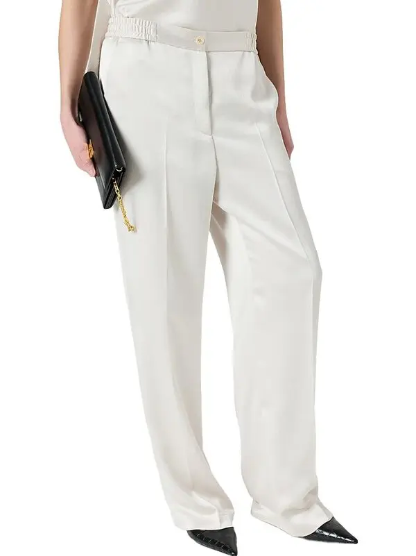 Gerard Darel Amelya Satin Pants - Ecru