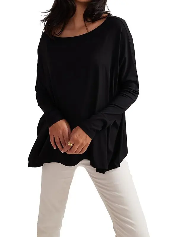 Hatch Collection Longsleeve Maternity Tee - Black