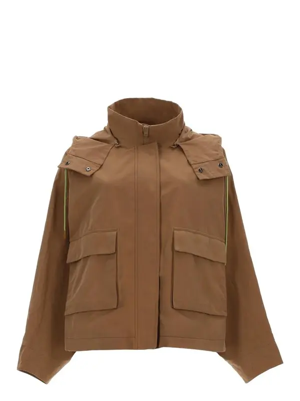 Herno Short Hooded Parka - Beige