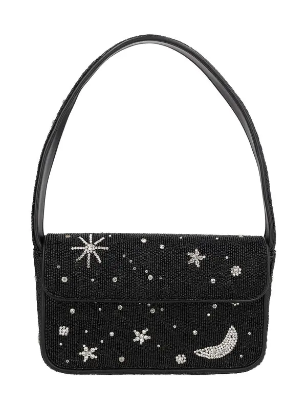 Staud Beaded Shoulder Bag - Black