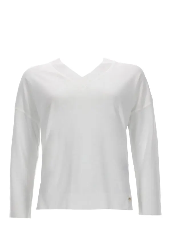 Herno Maglia In Glam Knit Effect - White