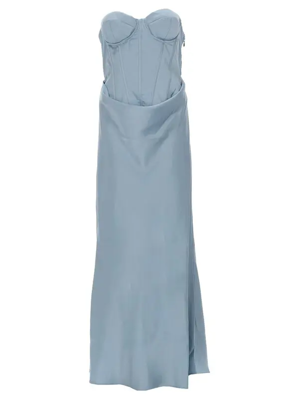 ROTATE BY BIRGER CHRISTENSEN Satin Corset Dress - Baby Blue