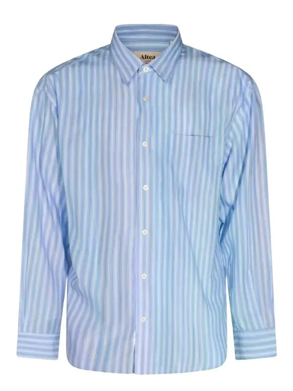 Altea Vertical-stripe Shirt - Blue