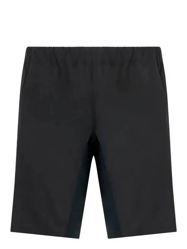 Veilance Logo-patch Elasticated Shorts - Black