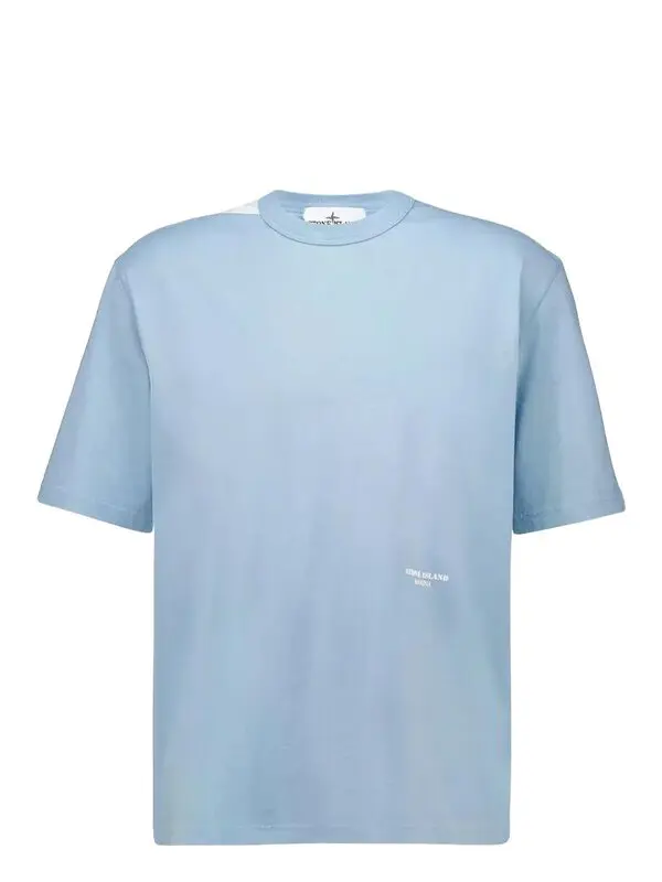 Stone Island 2100018 Combed Organic Cotton Jersey_s.i. Marina T-shirt - Blue