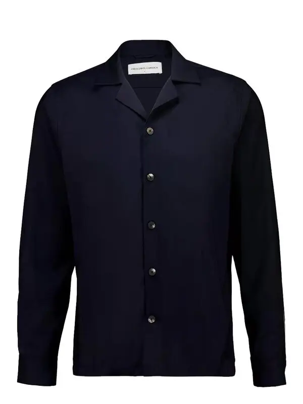 Frescobol Carioca Safra Wool Shirt - Blue