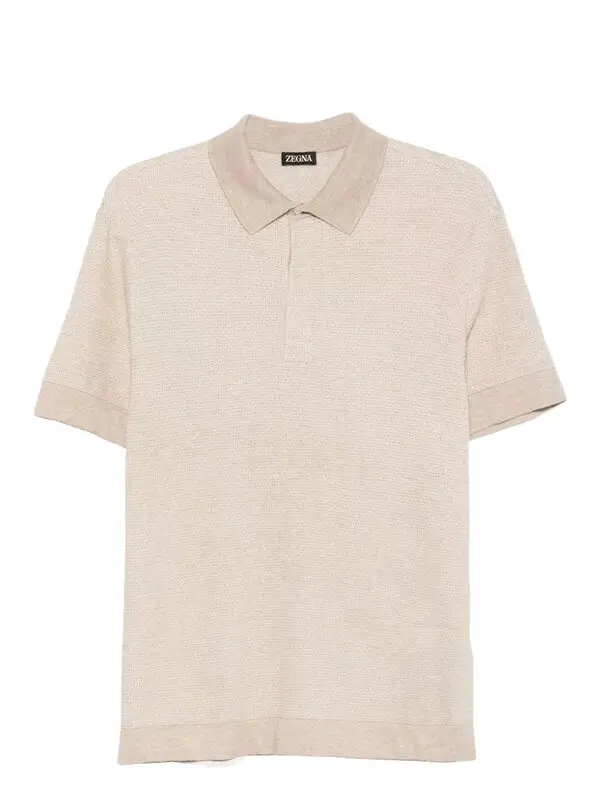 Zegna Short-sleeves Polo Shirt - Neutrals
