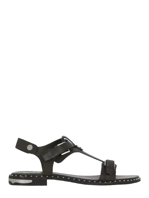 Ash Piper Stud-embellished Buckle-strap Sandals - Brown