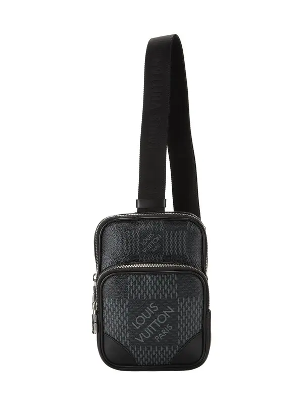 LOUIS VUITTON Damier Graphite 3d Amazone Sling - Black
