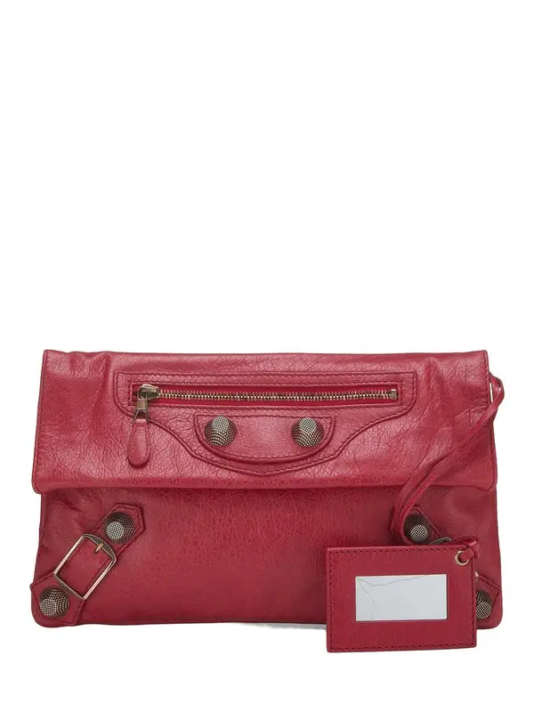 Balenciaga Giant 21 Envelope Clutch - Red