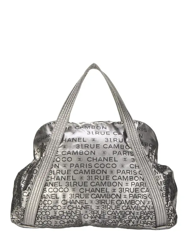 Chanel Nylon 31 Rue Cambon Bowler - Silver